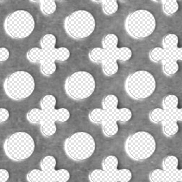 Aluminium perforated metal texture seamless 10552