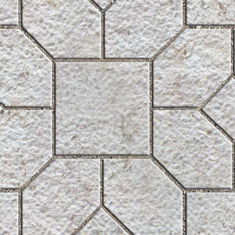 Pavers stone mixed size texture seamless 06190