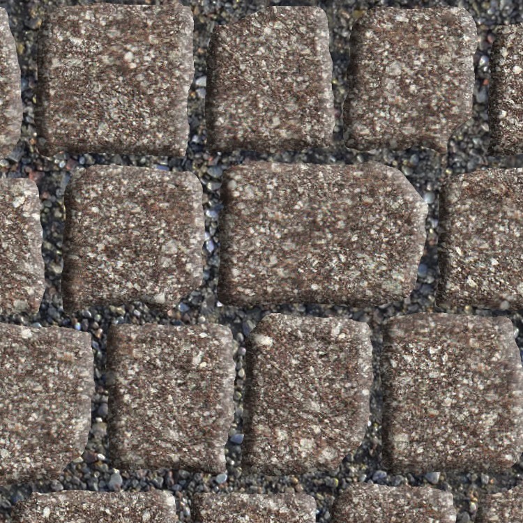 Street porfido paving cobblestone texture seamless 07439