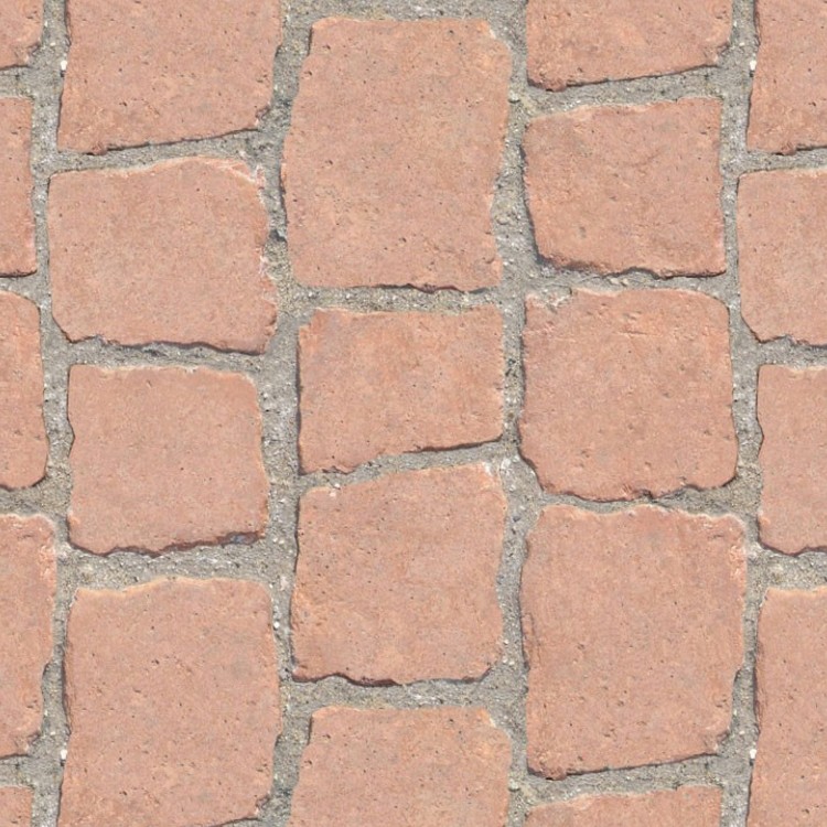 Street cotto paving cobblestone texture seamless 17012