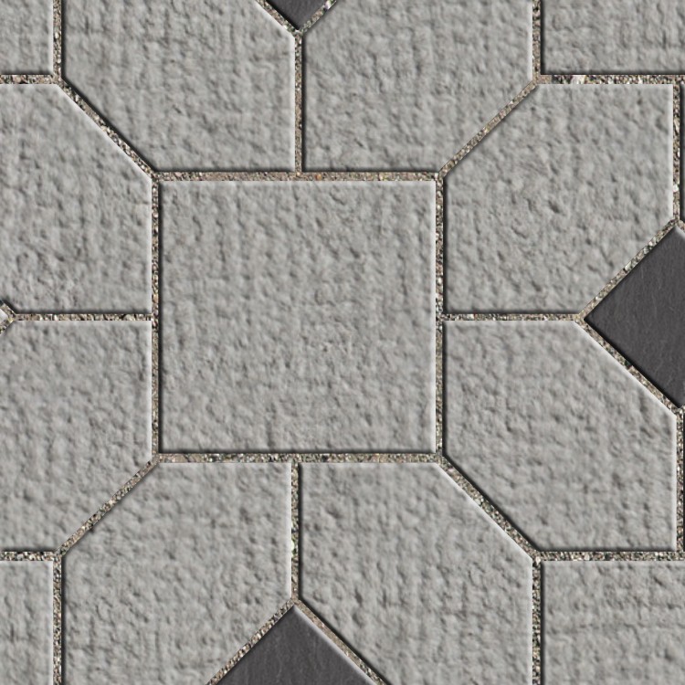 Pavers stone mixed size texture seamless 06199