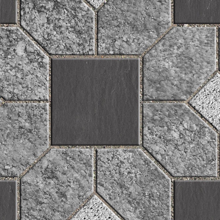 Pavers stone mixed size texture seamless 06206