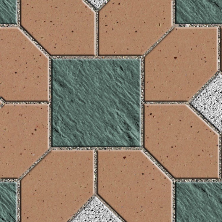 Pavers stone mixed size texture seamless 06207