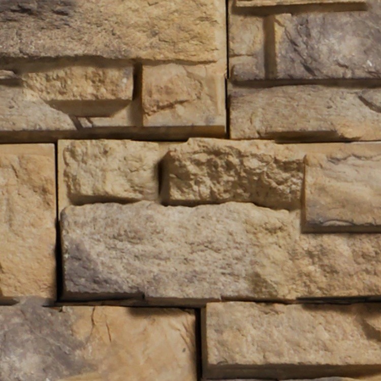Wall cladding stone mixed size seamless 08004