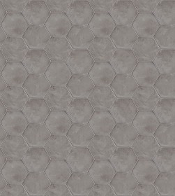 Hexagonal mixed tiles textures seamless